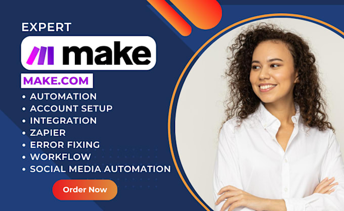 Setup make come, made com, integromat, integration, make automation ... Setup make come, made com, integromat, integration, make automation ...