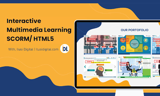 Design elearning content into interactive animated scorm by Ilusidigital | Fiverr