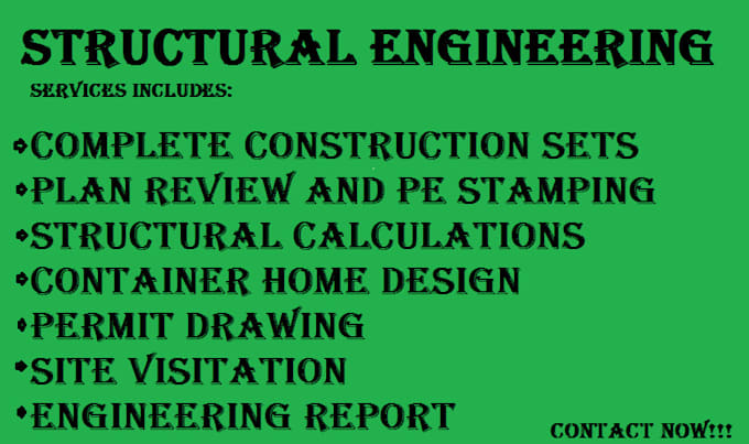 Usa structural engineering plan for permit by Herinkins | Fiverr