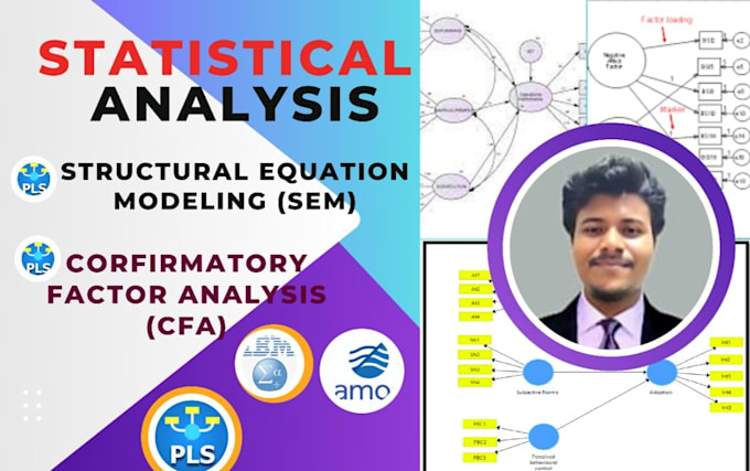 Do structural equation modelling sem, and confirmatory factor analysis cfa by Hossain_noman | Fiverr