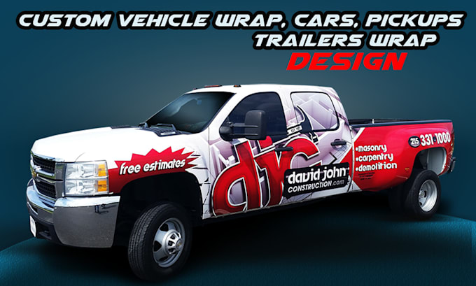 Make stylish vehicle wrap, car wrap, van wrap, and lorry wrap design by ...