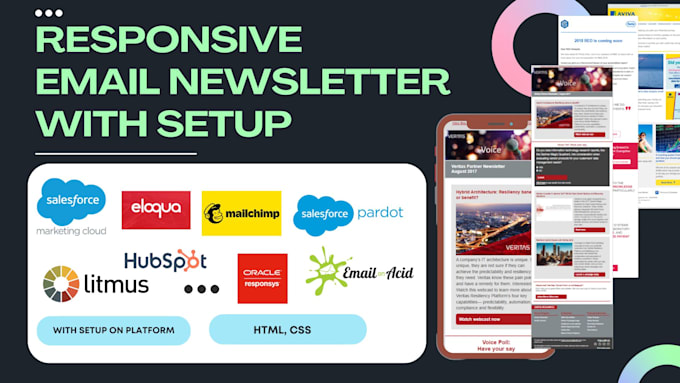Code responsive series of html email templates and setup on your ...