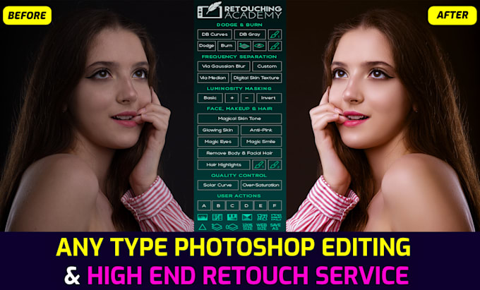 Any photoshop photo editing image editing and retouching with fast ...