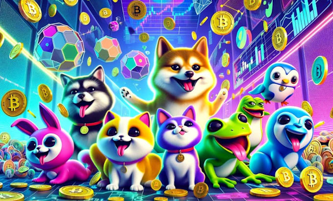Create crypto meme art, crypto memecoin art meme coin, crypto meme memecoin by Busarakham5 | Fiverr