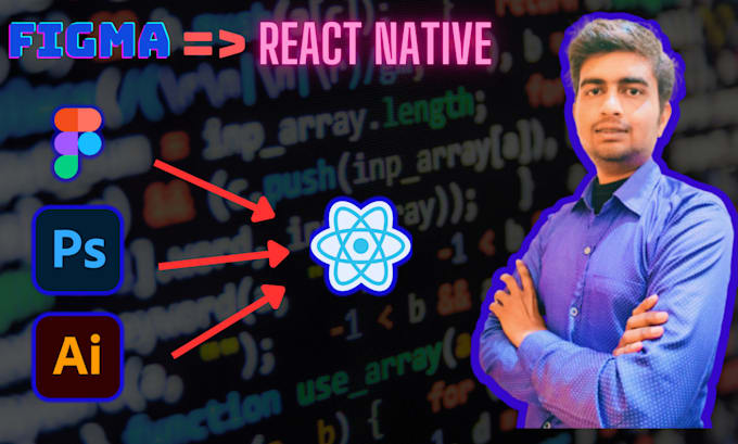Convert figma design to react native mobile application by Gamis12 | Fiverr