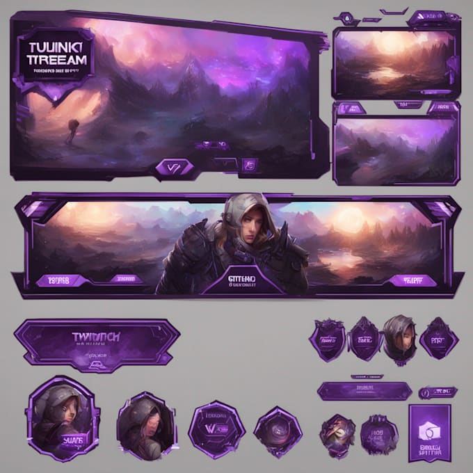 Design twitch stream overlay set by Beancatapemb | Fiverr
