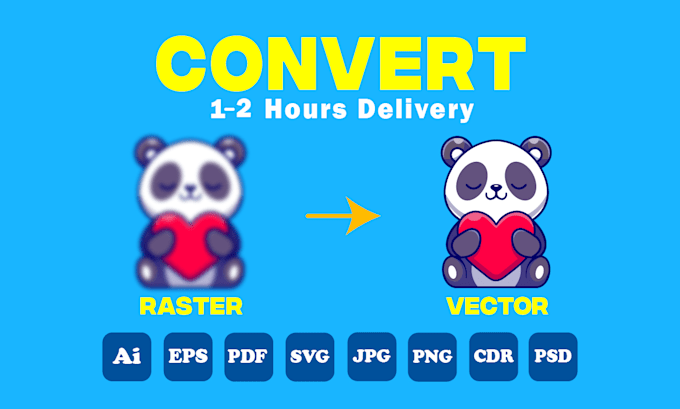 Trace, modify, recreate, redraw logo and convert image to vector by Faithfarid | Fiverr