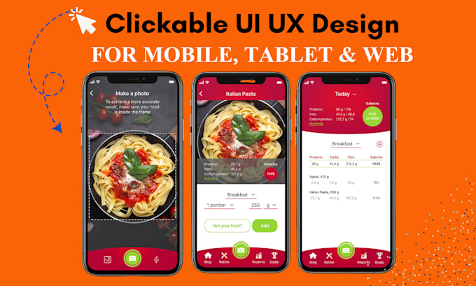 Do Clickable Mobile App Ui Ux Design In Figma With App Prototype By