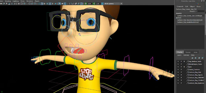 Rig 3dfor daz studio,ikfk rig,facial rig,biped quadruped rig,skinning ...