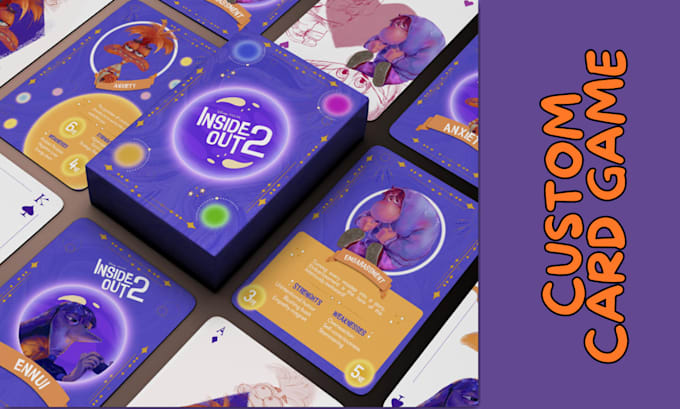 Design custom card game, playing card board game card tcg tarot card ...