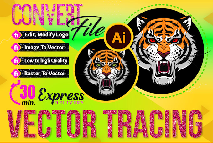 Convert files, edit, redraw logo design and vectorize image, vector ...