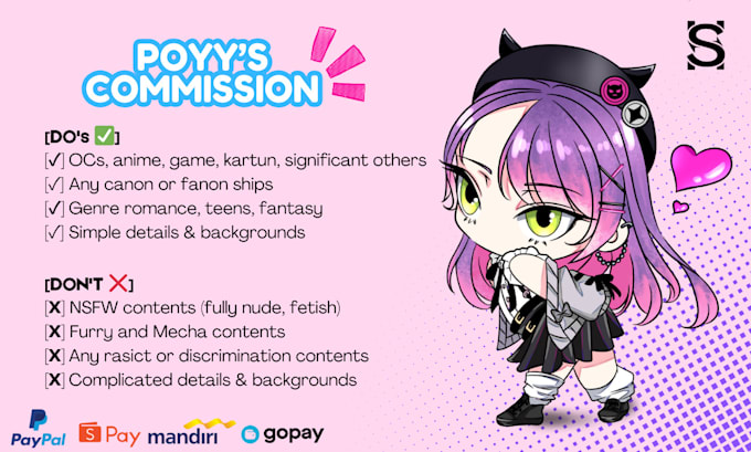 Turn your requests into a cute chibi characters by Siachanscreate | Fiverr