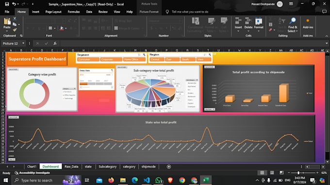 Do data analysis and data visualization excel report and power bi ...