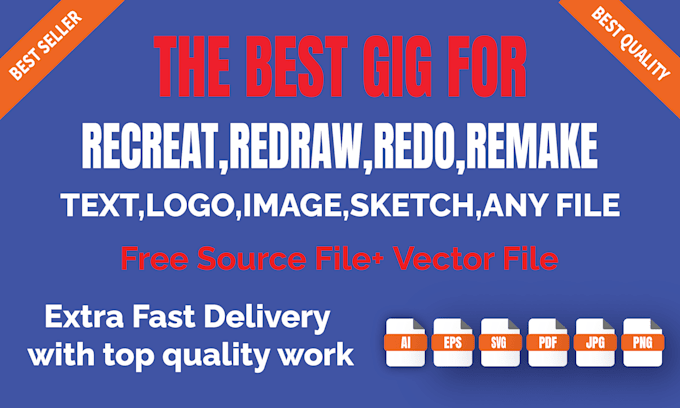 Edit, redo, recreate, remake, redraw logo, image to vector by Ayeshakanwal428 | Fiverr