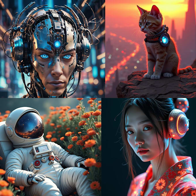 Create unique ai generated images and custom artwork by Michaelmurombed ...