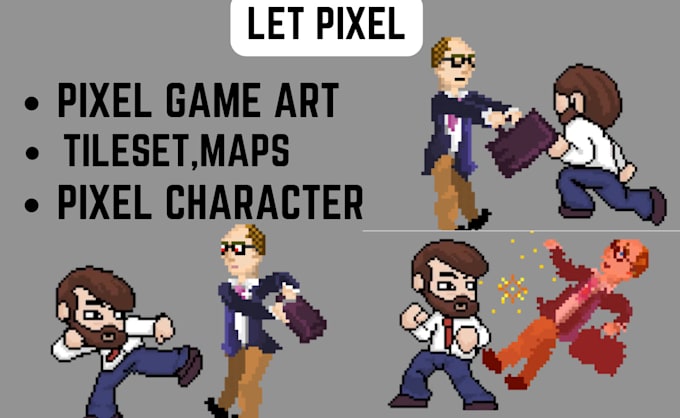 Create Pixel Art Character Animation 2d Pixel Spritesheet Tileset Pixel Game Art By
