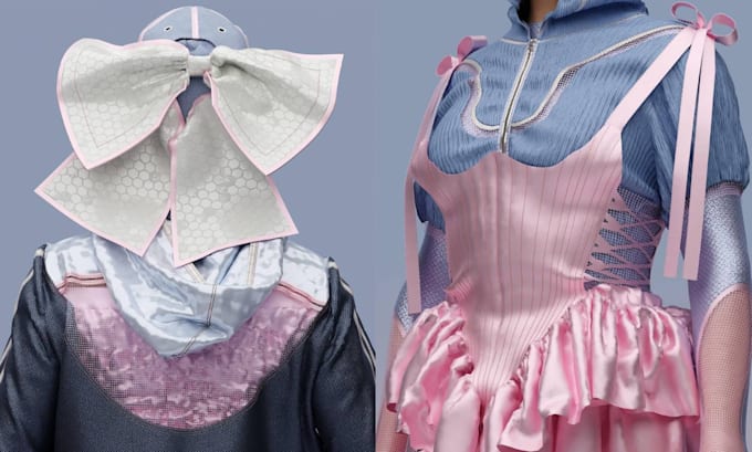 3d cloth animation 3d cloth, fashion animation, with clo3d or marvelous ...