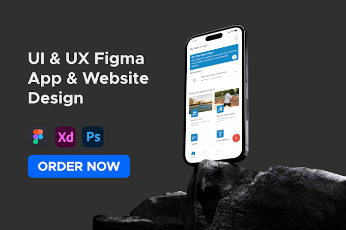 Do modern figma app design, app ui design and website ui ux design for ...