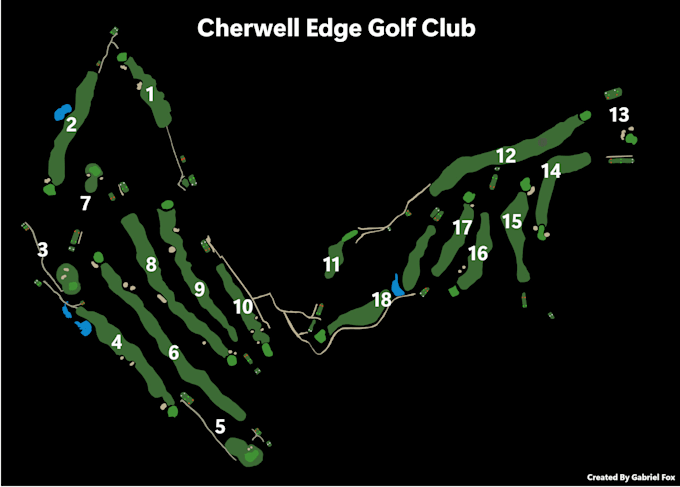 Make a custom golf course map for printing by Gabefox_creates | Fiverr