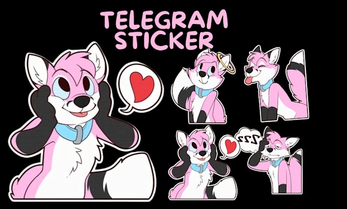Do custom furry telegram stickers, furry telegram sticker for you by ...