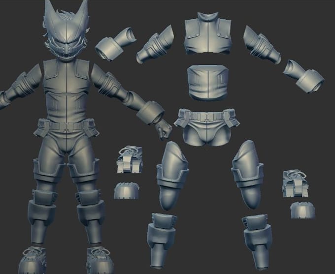 Adjust stl file for 3d printing,3d action figure,3d cut and key toy,3dsculpture by Ibinuwewe ...