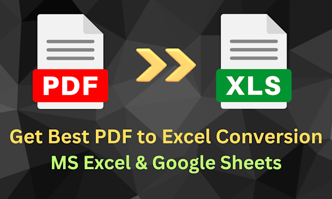 Convert pdf to excel, scan pdf to excel and google sheets by Titanmultimedia | Fiverr