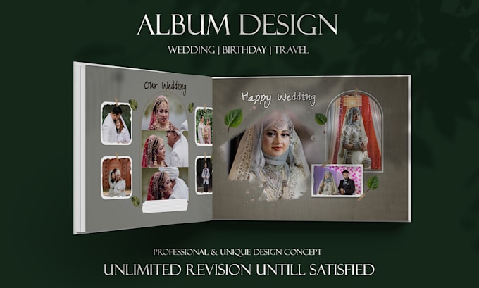 Design unique photo book, wedding album ,travel photo book by ...