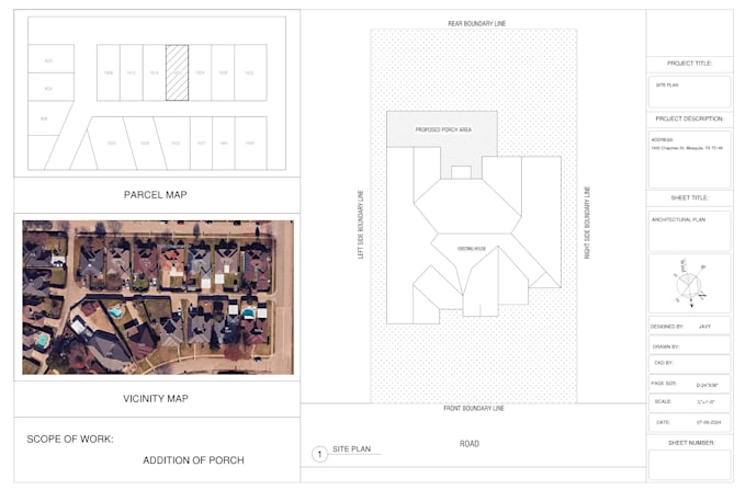 Draw your property site plan, layout plan, plot plan for city permit ...