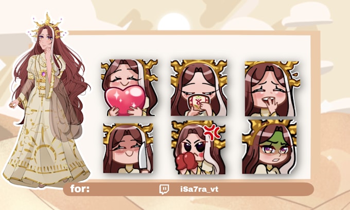 Create amazing custom emotes for twitch and discord by Yato0chan | Fiverr