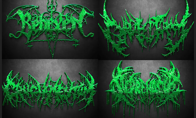 Create black, death metal, grindcore deathcore band logo by ...