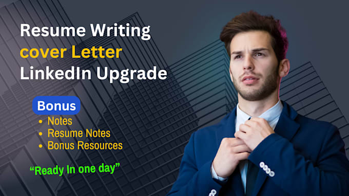 Write, edit, upgrade your resume, cv, cover letter, linkedin by Alfamaphie | Fiverr