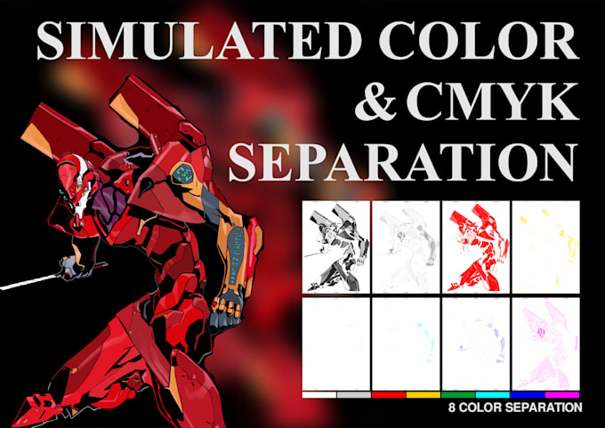 Separate colors for cmyk and simulated screen printing by Hafishmaulana ...