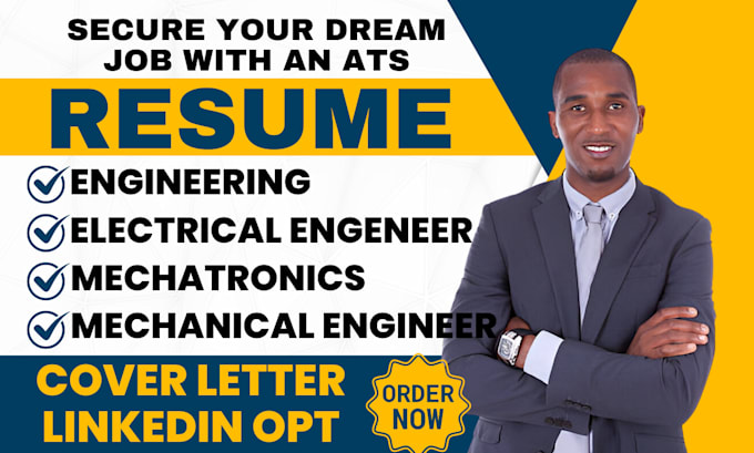 Mechanical engineering, electrical mechatronics, software developer resume, cv by Ayomide_atscv ...