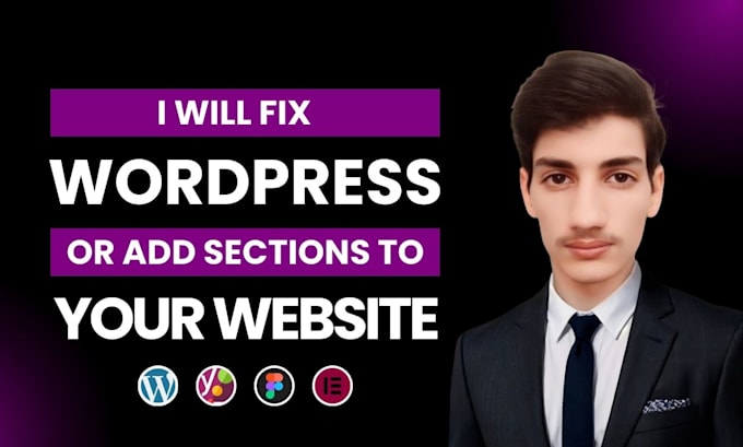 Fix wordpress issues and add new sections to your website with elementor pro by Usman_4816 | Fiverr