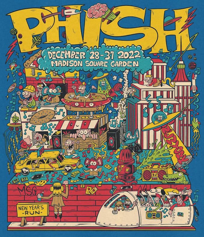 Draw an amazing illustrated poster in my lowbrow style by ...