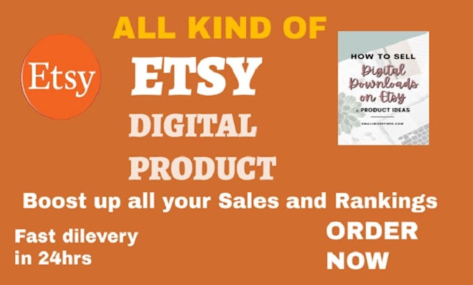 Do esty digital products esty seo listing and product design for esty ...