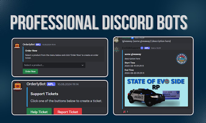 Code a custom discord bot for you by Mixdevv | Fiverr