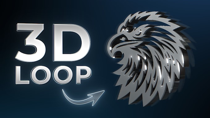 Create a 3d logo loop animation for streams and videos by Dualityvfx ...