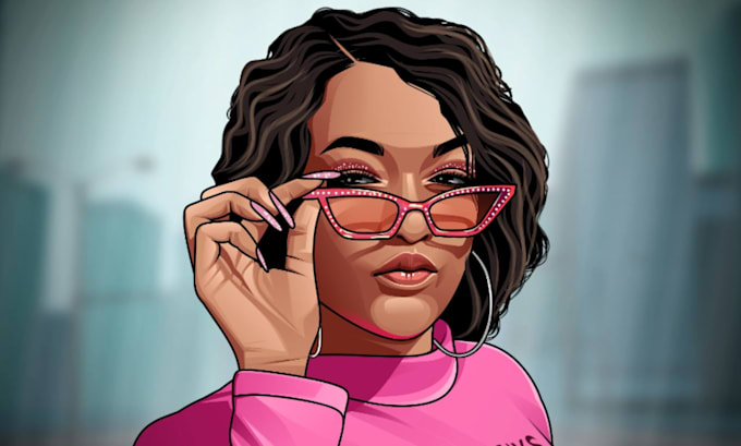 Draw your cartoon portrait from your photo with background by Early ...