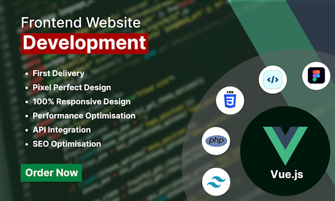 Do front end web development, figma to html, css, vuejs expert by ...
