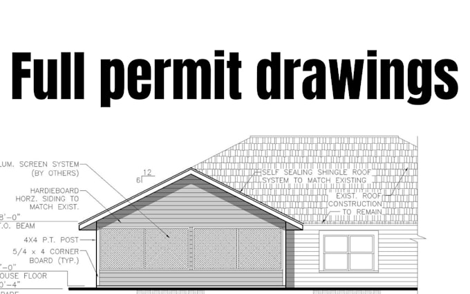 Do full permit drawings by Ecodesign1 | Fiverr