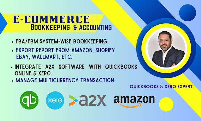 Do ecommerce bookkeeping for amazon shopify etsy ebay in quickbooks xero wave by Mehedi_hasan971 ...