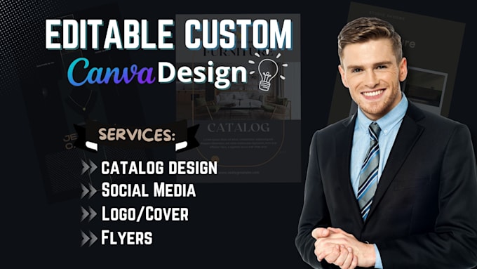 Create custom canva designs for any purpose canva logo by Sipan3 | Fiverr