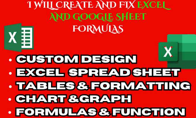 Create formulas for google sheets and excel spreadsheet pdf to excel dashboard by Excel_expertx ...