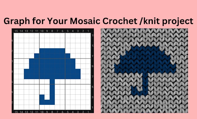 Create graph for mosaic crochet or knitting pattern by Haryandevi | Fiverr