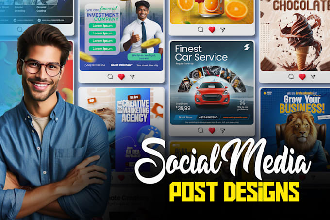 Create engaging social media posts for your business by Carange_designs ...
