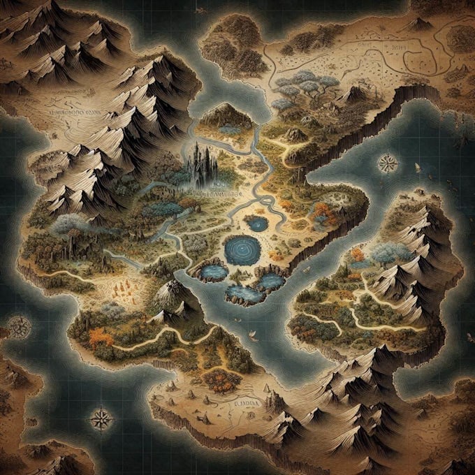 Create amazing fantasy map design by Egracron | Fiverr