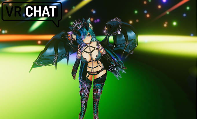 Crear avatar de vrchat personalizado, personaje de vrchat, modelo 3d ...