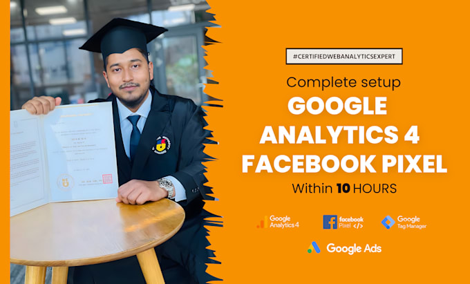 Set up google analytics 4, ga4 ecommerce, facebook pixel , server side ... Set up google analytics 4, ga4 ecommerce, facebook pixel , server side ...