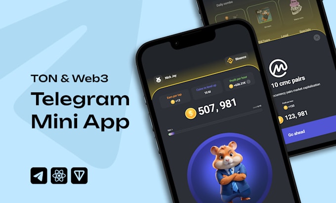 Develop ton telegram mini apps and custom telegram web3 bots apps by ...